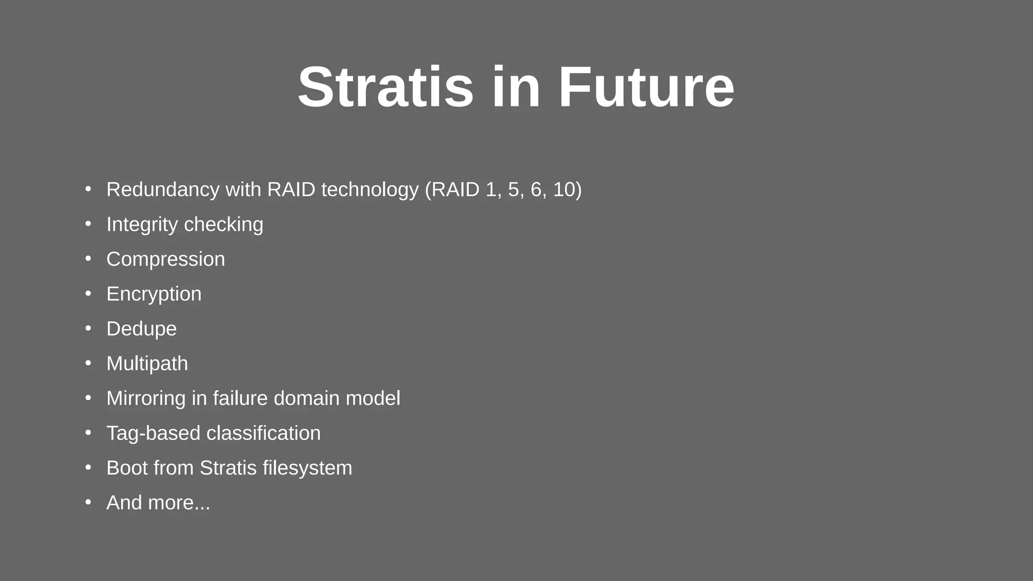 Stratis Storage Management | PDF