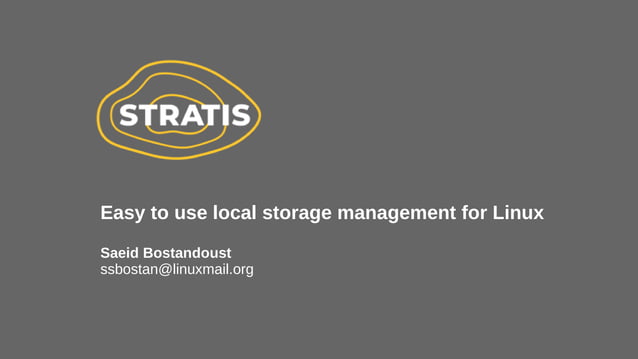 Stratis Storage Management | PDF | Operating Systems | Computer Software and Applications