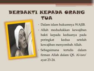 BIDANG PRIBADI SOSIAL (Berbakti Kepada Orangtua | PPTX