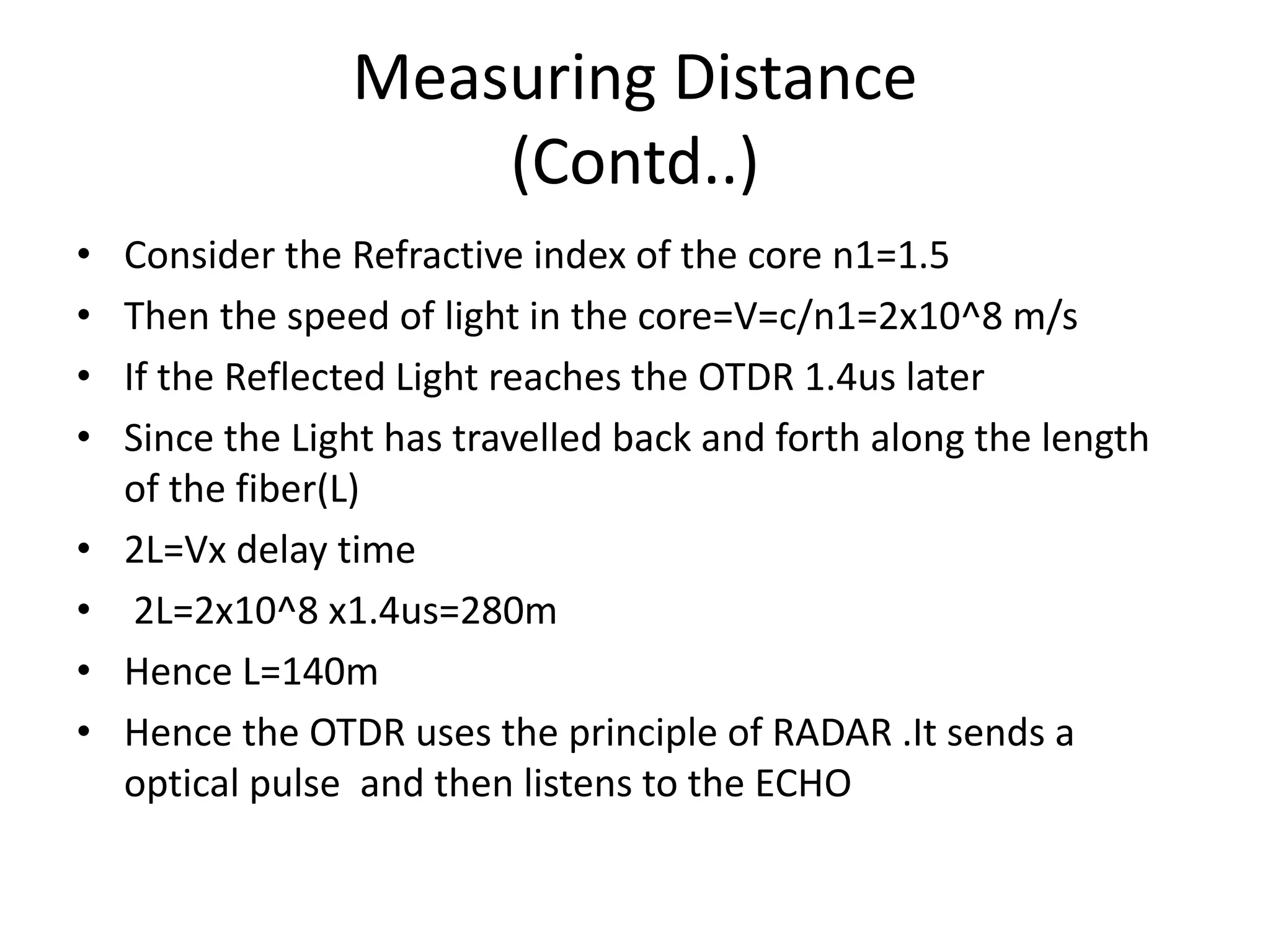 Optical Time Domain Reflector | PPTX