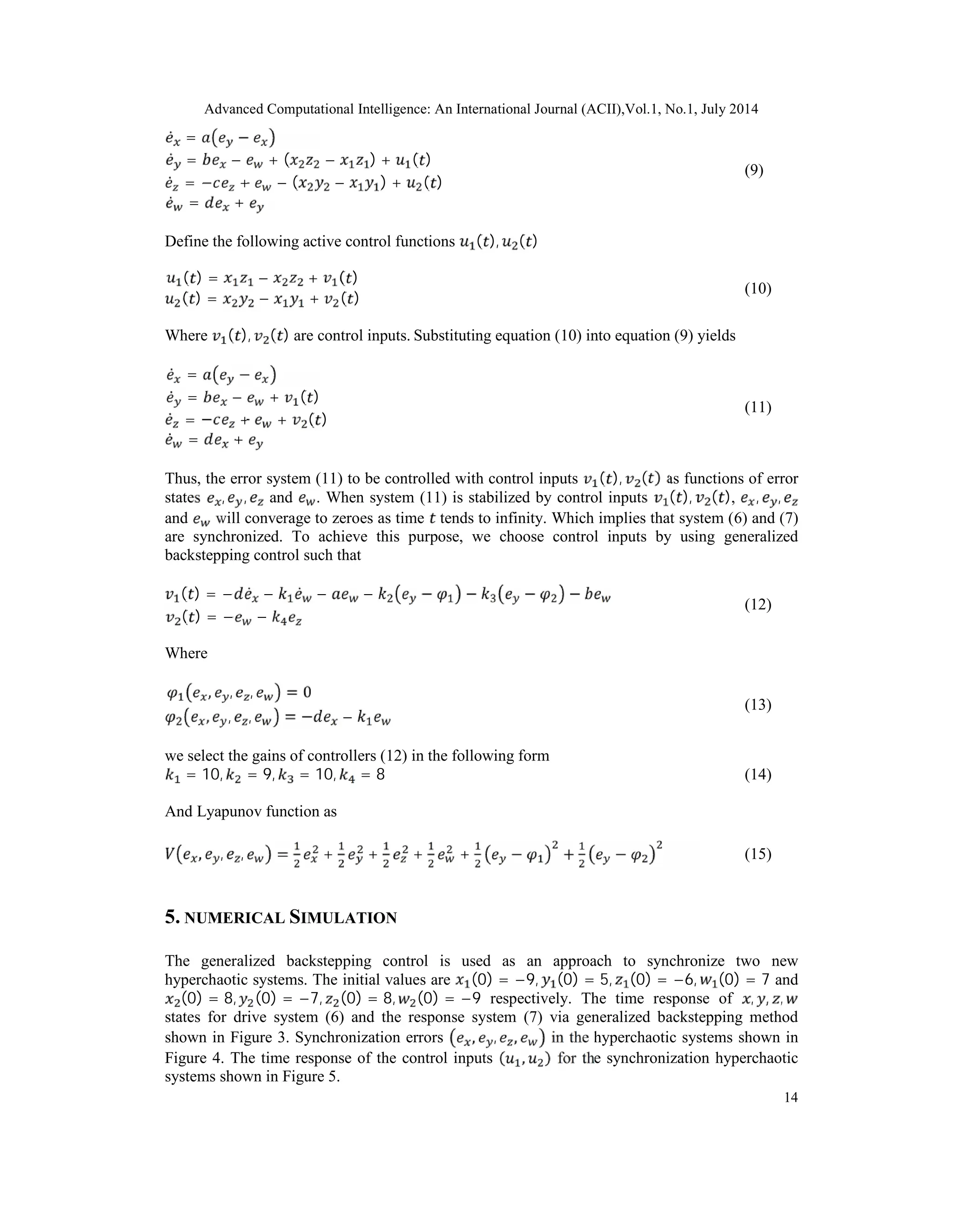 Hyperchaos Synchronization Using GBM | PDF