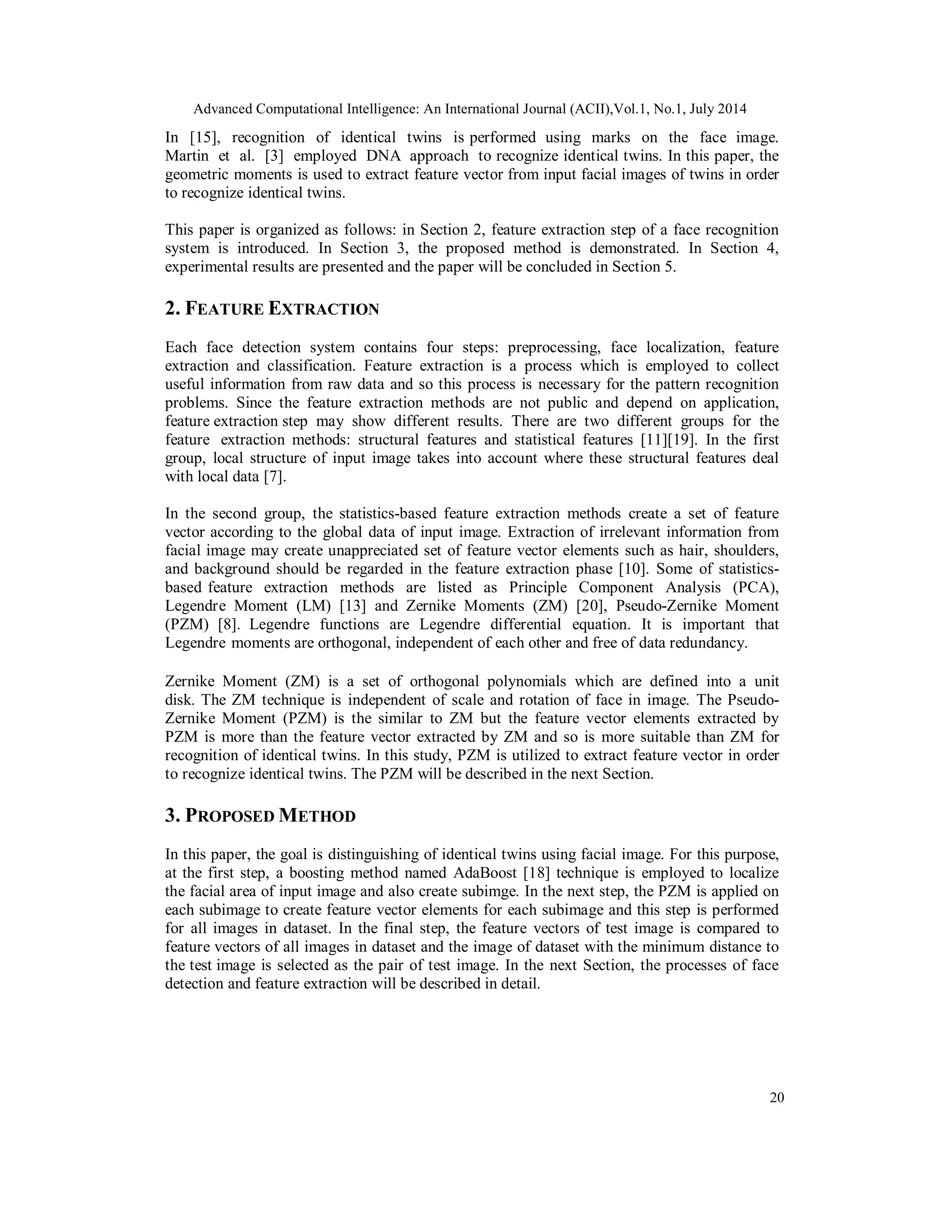 LOCAL REGION PSEUDO-ZERNIKE MOMENT- BASED FEATURE EXTRACTION FOR FACIAL ...