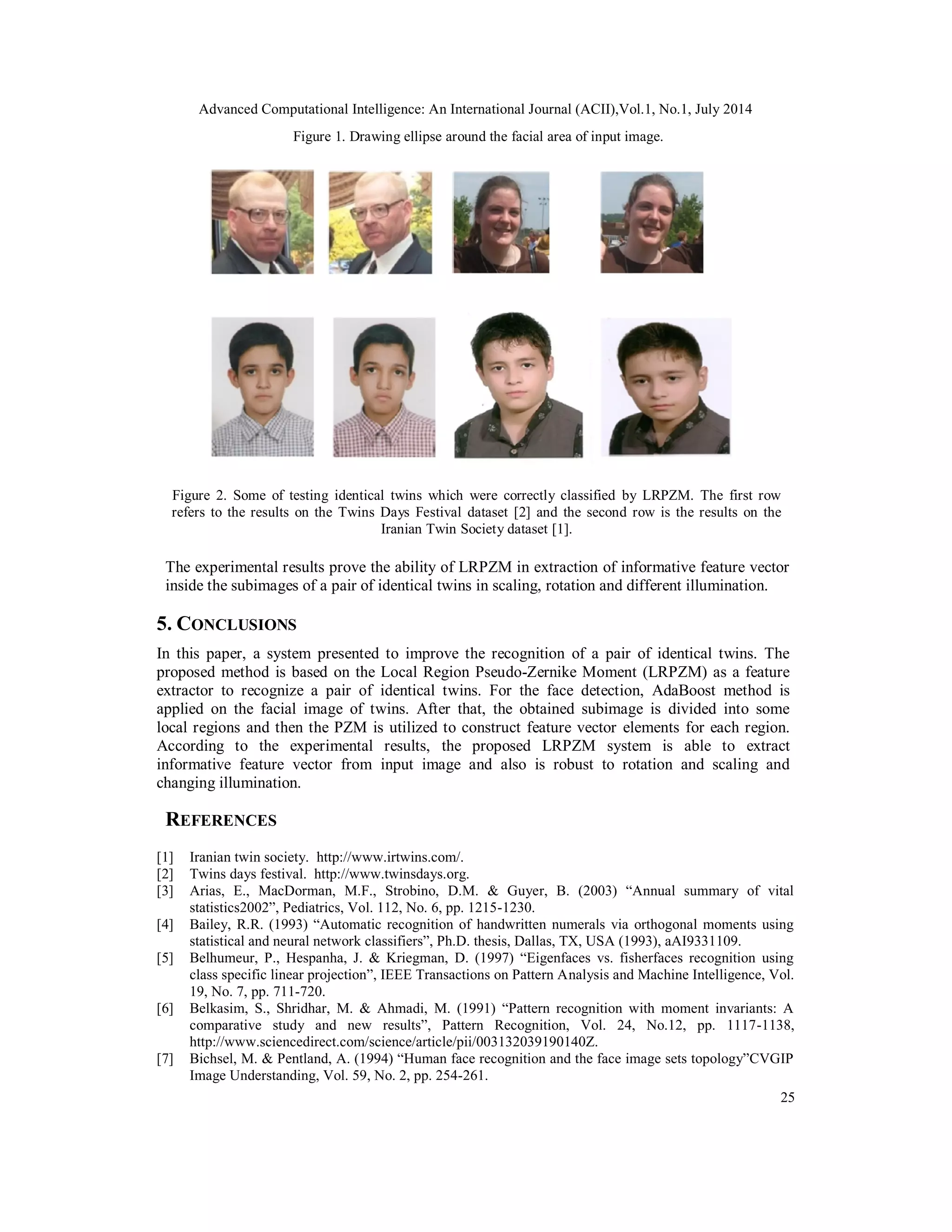 LOCAL REGION PSEUDO-ZERNIKE MOMENT- BASED FEATURE EXTRACTION FOR FACIAL ...