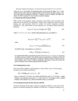 LOCAL REGION PSEUDO-ZERNIKE MOMENT- BASED FEATURE EXTRACTION FOR FACIAL RECOGNITION OF IDENTICAL ...