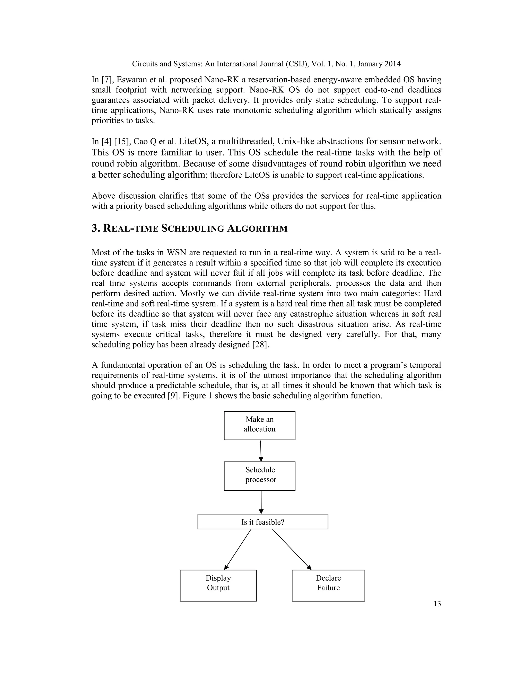 REAL-TIME SCHEDULING ALGORITHMS FOR WIRELESS SENSOR NETWORK | PDF | Operating Systems | Computer ...