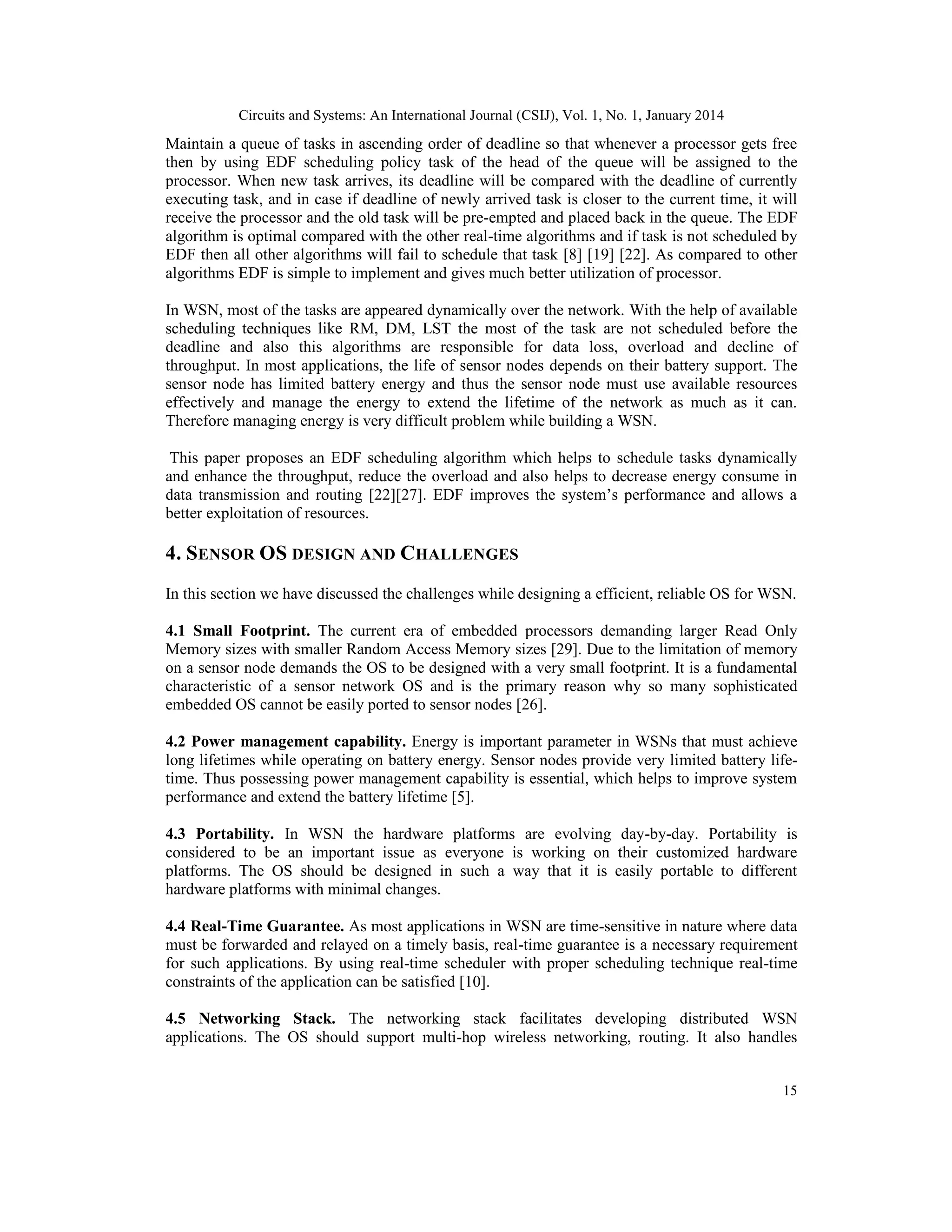 REAL-TIME SCHEDULING ALGORITHMS FOR WIRELESS SENSOR NETWORK | PDF | Operating Systems | Computer ...