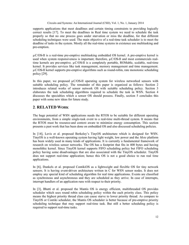 REAL-TIME SCHEDULING ALGORITHMS FOR WIRELESS SENSOR NETWORK | PDF