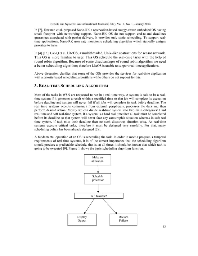 REAL-TIME SCHEDULING ALGORITHMS FOR WIRELESS SENSOR NETWORK | PDF