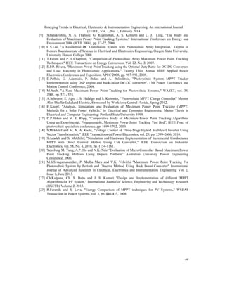 IMPLEMENTATION OF PERTURB AND OBSERVE MPPT OF PV SYSTEM WITH DIRECT ...