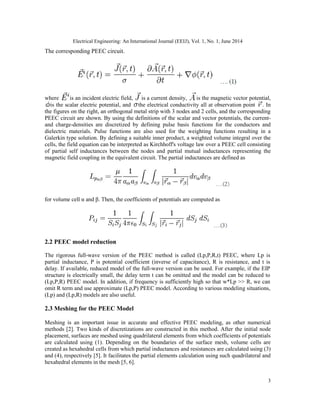 EFFECTIVE PEEC MODELING OF TRANSMISSION LINES STRUCTURES USING A SELECTIVE MESH APPROACH | PDF