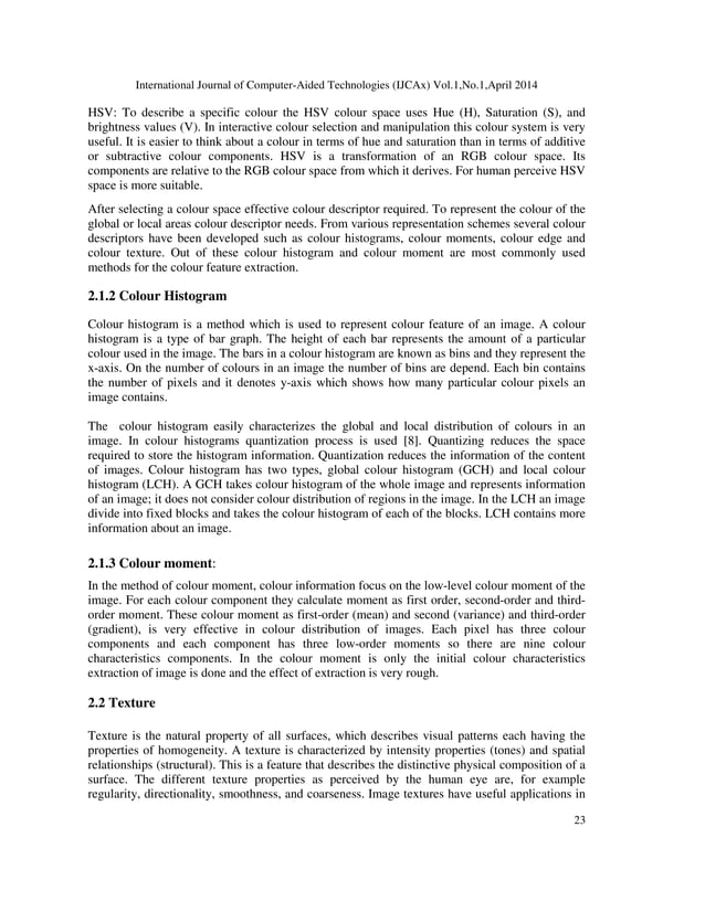 Survey on Content Based Image Retrieval | PDF