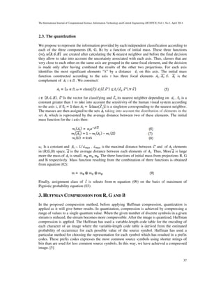Color Satellite Image Compression Using the Evidence Theory and Huffman Coding | PDF