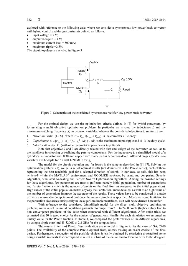 Multi-Objective Optimization Based Design of High Efficiency DC-DC Switching Converters | PDF