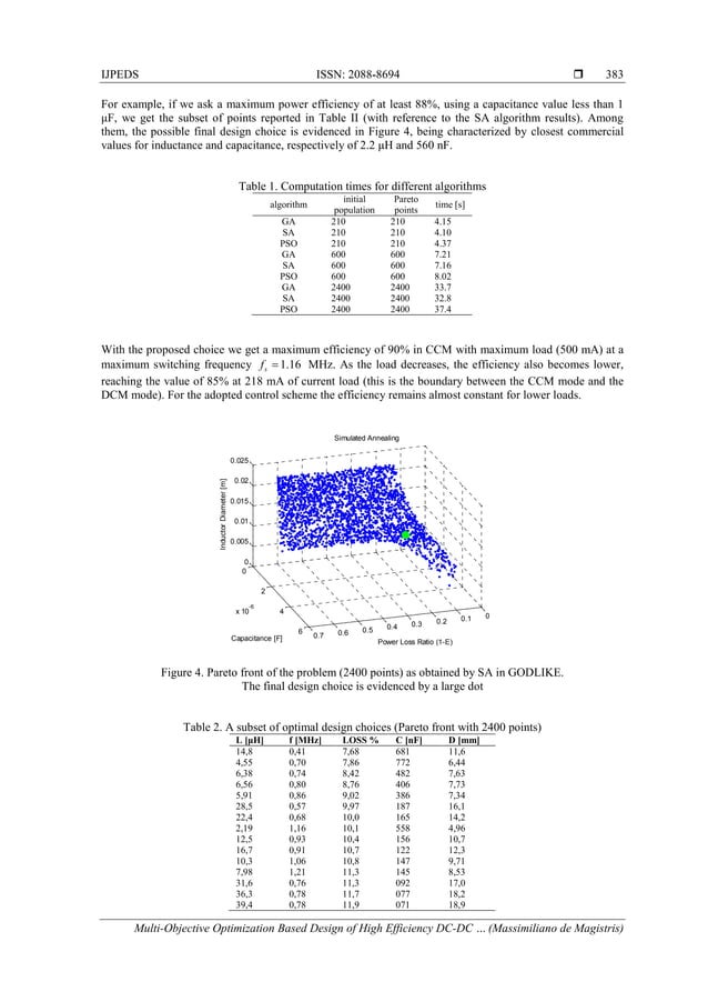 Multi-Objective Optimization Based Design of High Efficiency DC-DC Switching Converters | PDF