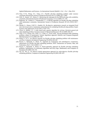 AN EFFICIENT HEURISTIC ALGORITHM FOR FLEXIBLE JOB SHOP SCHEDULING WITH ...