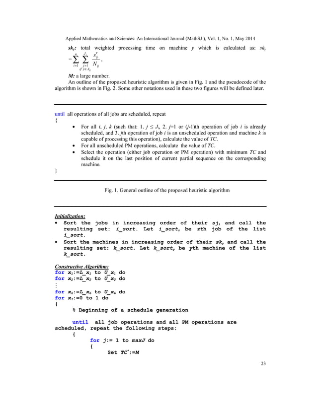 An Efficient Heuristic Algorithm For Flexible Job Shop Scheduling With