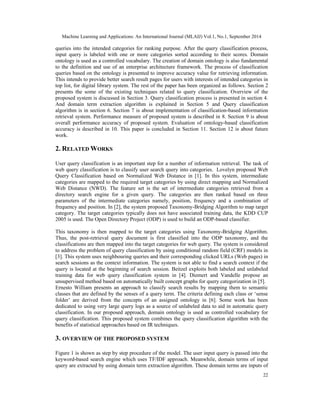 Improving Information Retrieval Based on Query Classification Algorithm ...