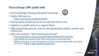 Orchestration, Automation and Virtualisation (OAV) in GÉANT | PPT