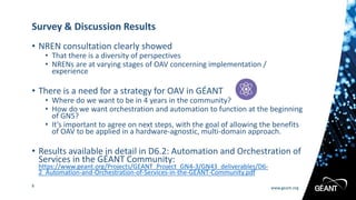 Orchestration, Automation and Virtualisation (OAV) in GÉANT | PPT