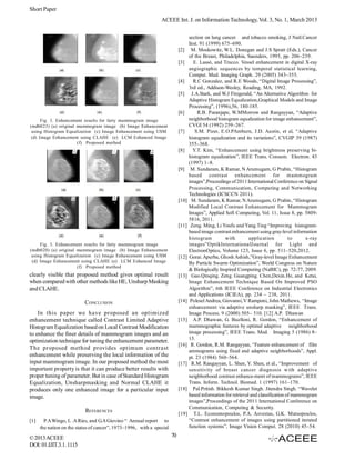Optimized Histogram Based Contrast Limited Enhancement for Mammogram Images | PDF
