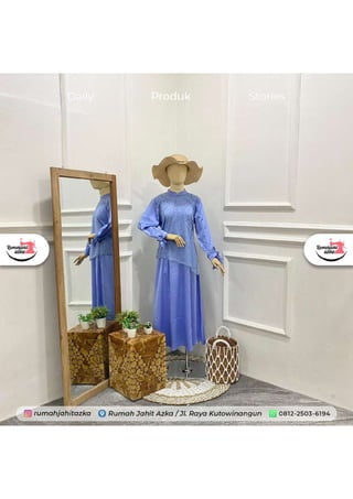 Jahit Gamis Brukat Bridesmaid Set Rumah Jahit Azka | PDF