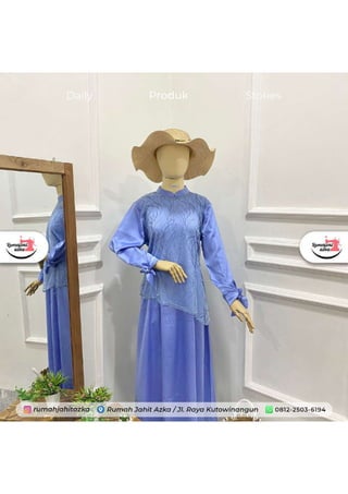 Jahit Gamis Brukat Bridesmaid Set Rumah Jahit Azka | PDF