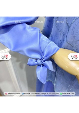 Jahit Gamis Brukat Bridesmaid Set Rumah Jahit Azka | PDF