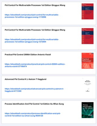 Pid Control New Identification And Design Methods Michael A Johnson | PDF