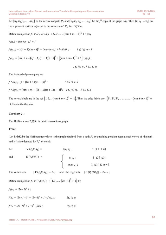 Some Classes of Cubic Harmonious Graphs | PDF