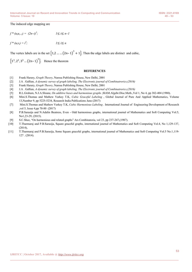 Some Classes of Cubic Harmonious Graphs | PDF