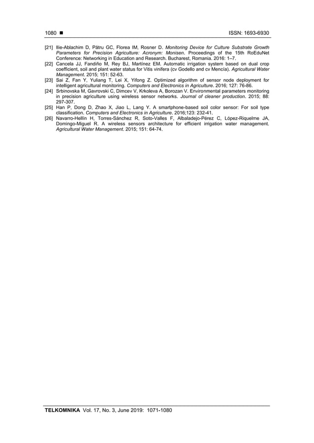 Wireless Sensor Network Based Monitoring System For Precision Agriculture In Uzbekistan Pdf