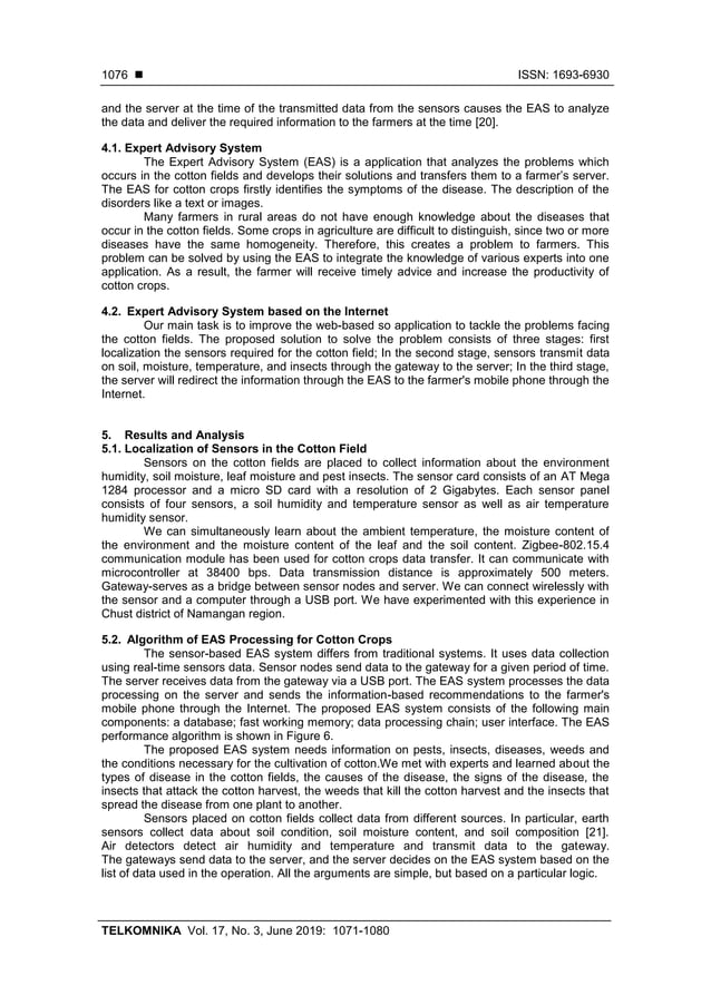 Wireless Sensor Network Based Monitoring System For Precision Agriculture In Uzbekistan Pdf