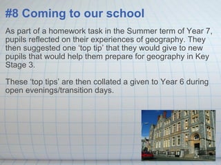 10 ideas for Y6 - Y7 transition in Geography | PPT