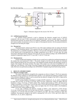Improvement of dielectric strength and properties of cross-linked ...