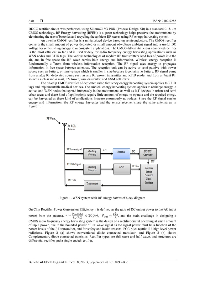 Integrated cmos rectifier for rf-powered wireless sensor network nodes ...