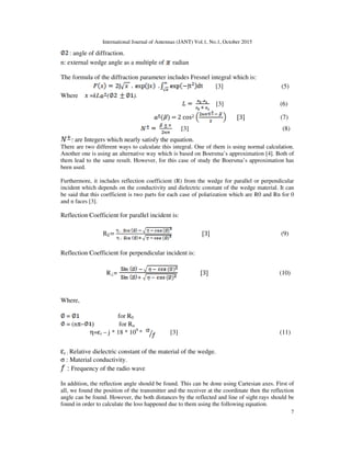 THE EFFECTS OF CONDUCTIVITY OF THE MATERIALS ASSOCIATED WITH THE WEDGES ON THE LOSS BY ...