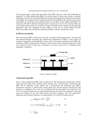 MONO AND MULTI BAND EBG STRUCTURES : A COMPARITIVE STUDY | PDF