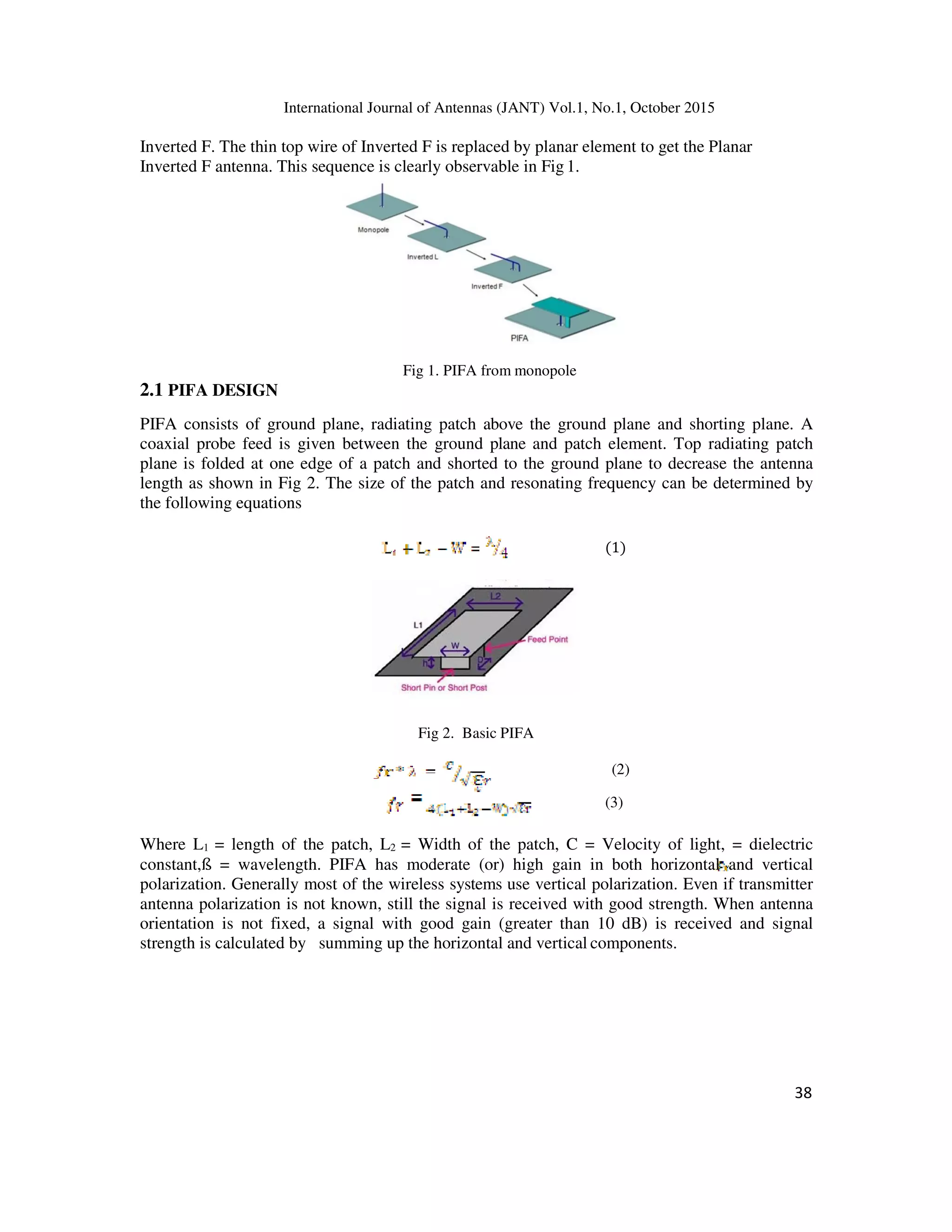 Design and Simulation of Dual Band Planar Inverted F Antenna (PIFA) For Mobile Handset ...