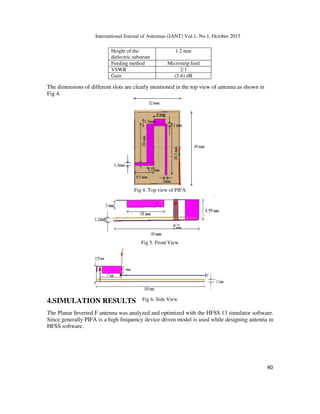 Design and Simulation of Dual Band Planar Inverted F Antenna (PIFA) For Mobile Handset ...