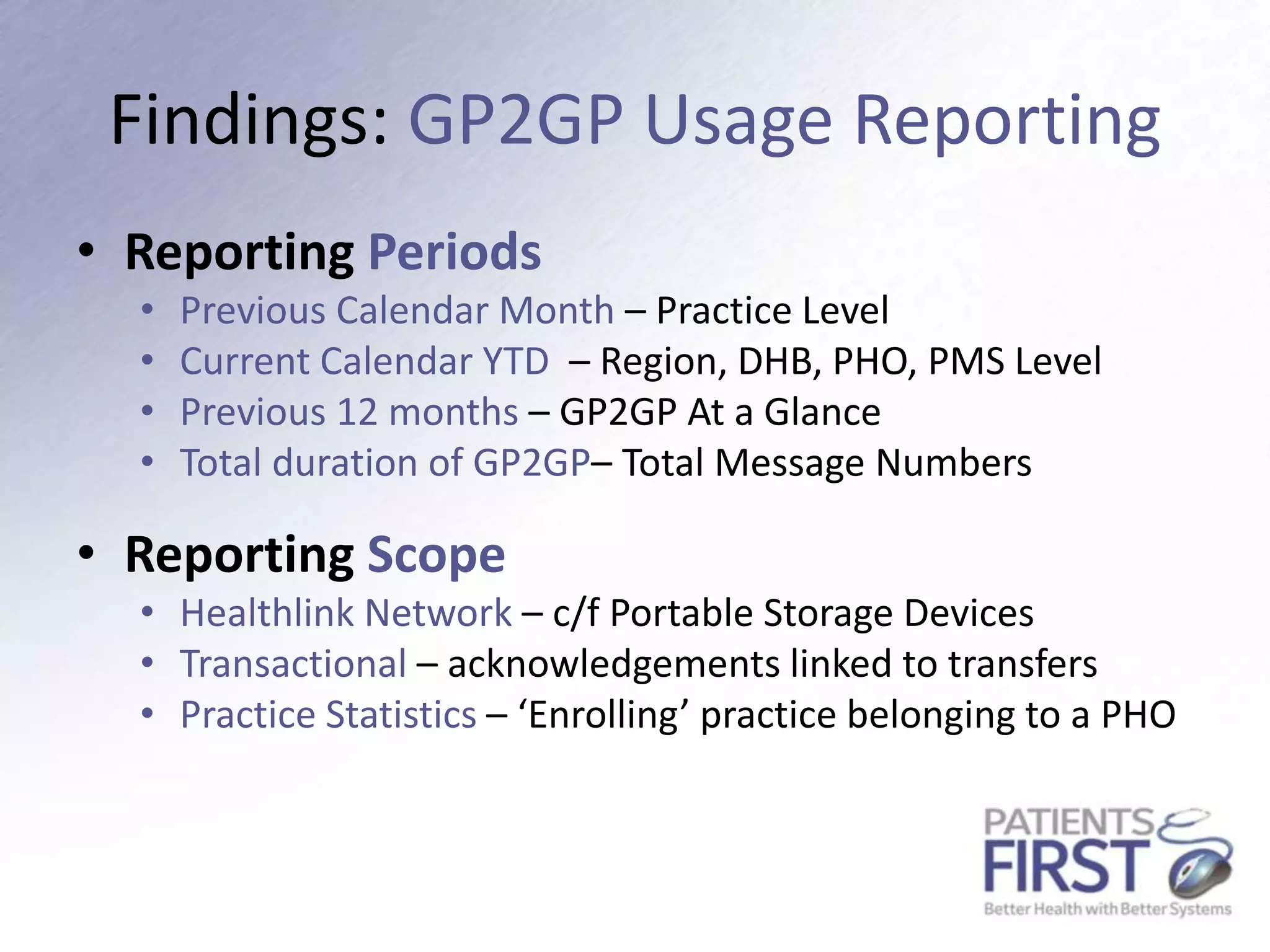 GP2GP in action | PPTX