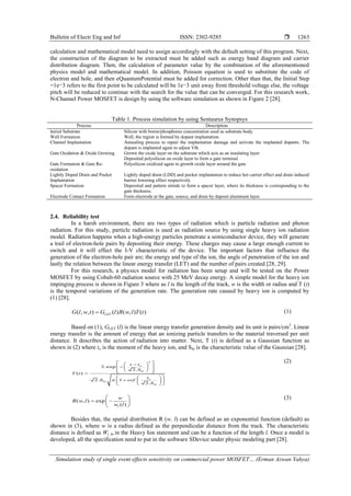 Simulation study of single event effects sensitivity on commercial ...