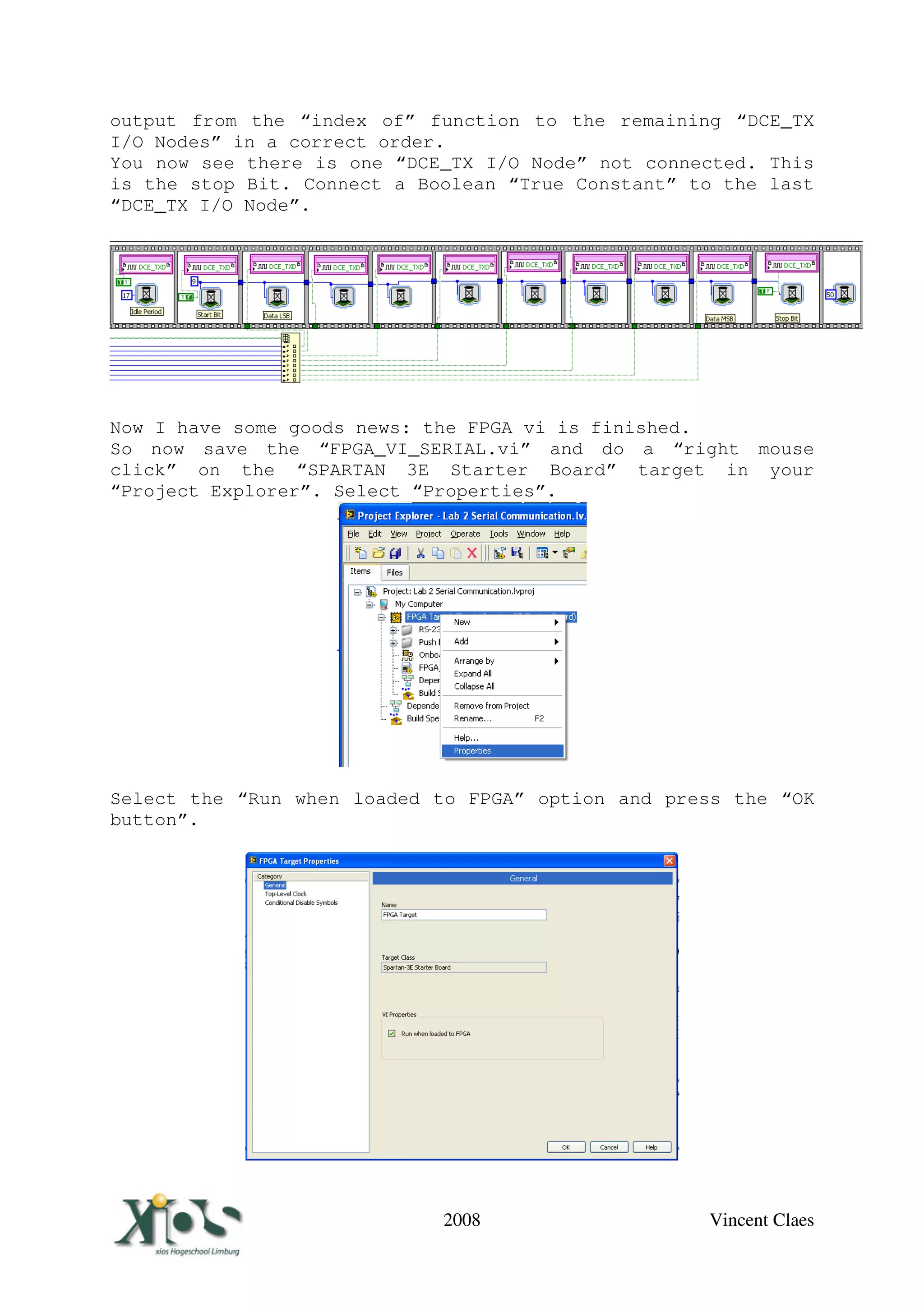 Serial Communication in LabVIEW FPGA on Xilinx Spartan 3E Starter board ...