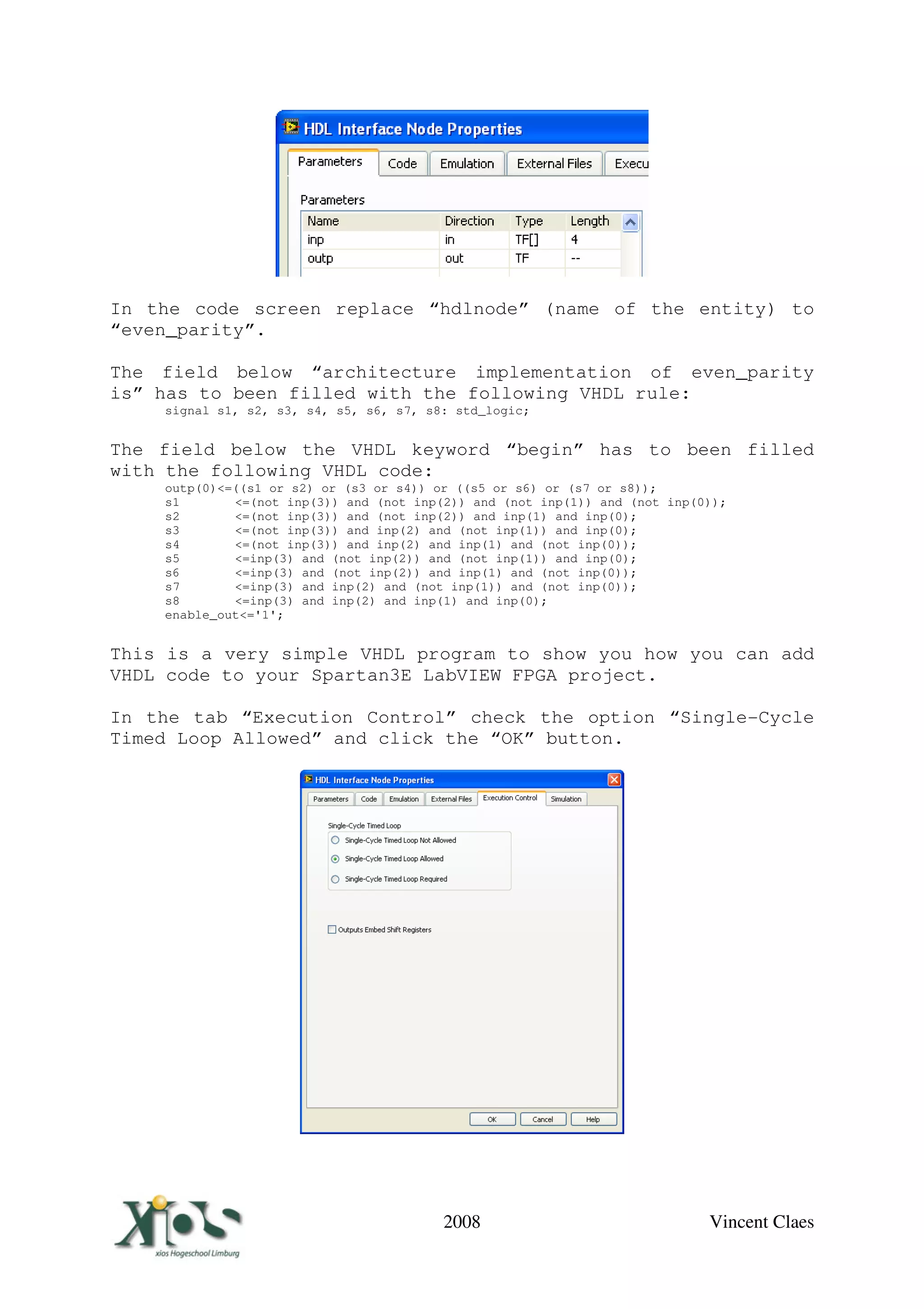 Embedding VHDL in LabVIEW FPGA on Xilinx Spartan 3E Starter board | PDF