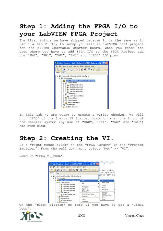 Embedding VHDL in LabVIEW FPGA on Xilinx Spartan 3E Starter board | PDF Embedding VHDL in LabVIEW FPGA on Xilinx Spartan 3E Starter board | PDF