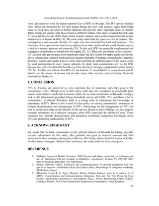 UTILISATION OF INDIGENOUS FRUIT TREE SPECIES WITHIN THE LAKE VICTORIA ...