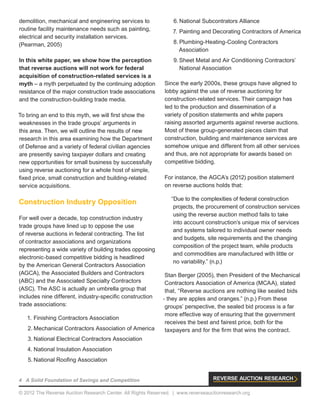 A Solid Foundation of Savings and Competition: Why Competitive Bidding ...