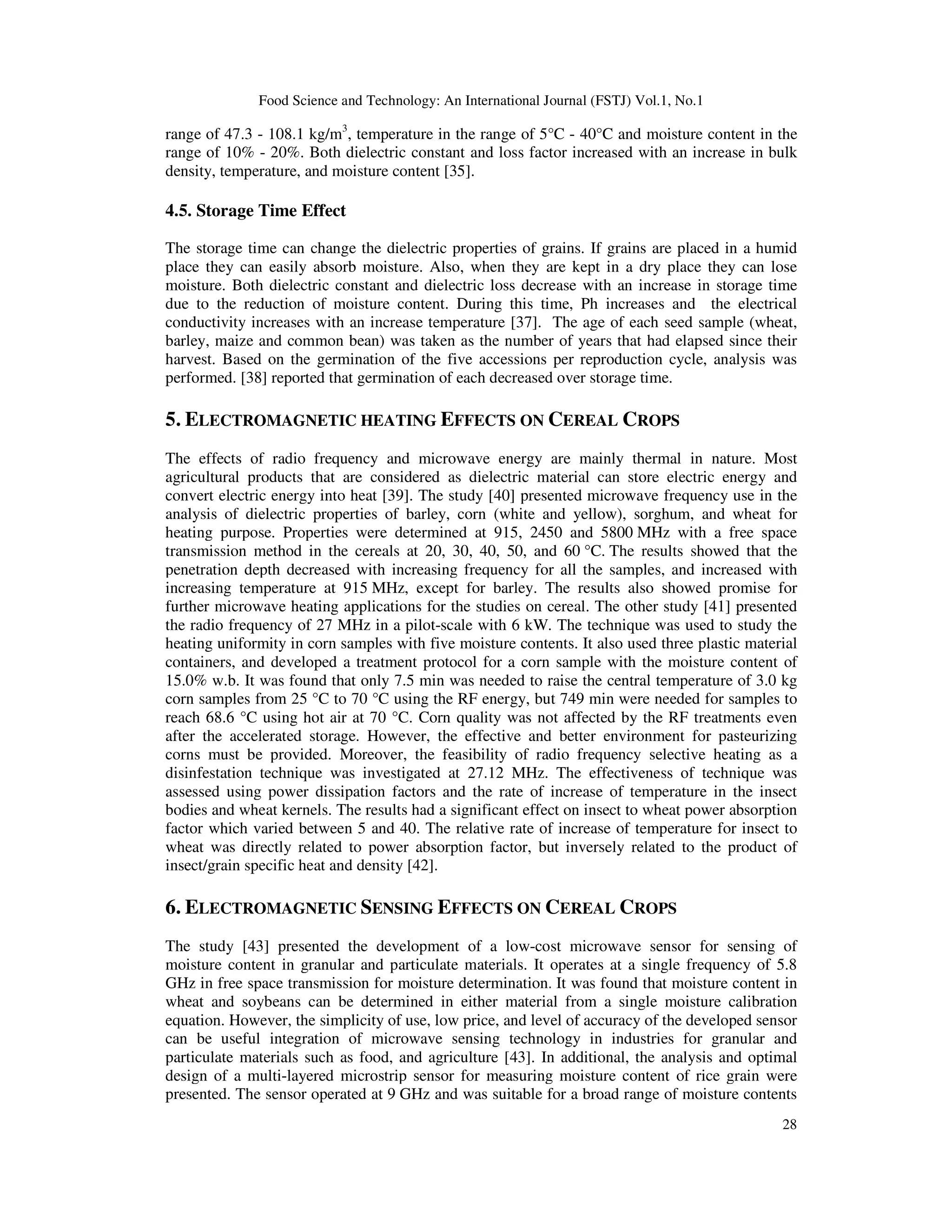 AN OVERVIEW OF ELECTROMAGNETIC RADIATION IN GRAIN CROPS | PDF