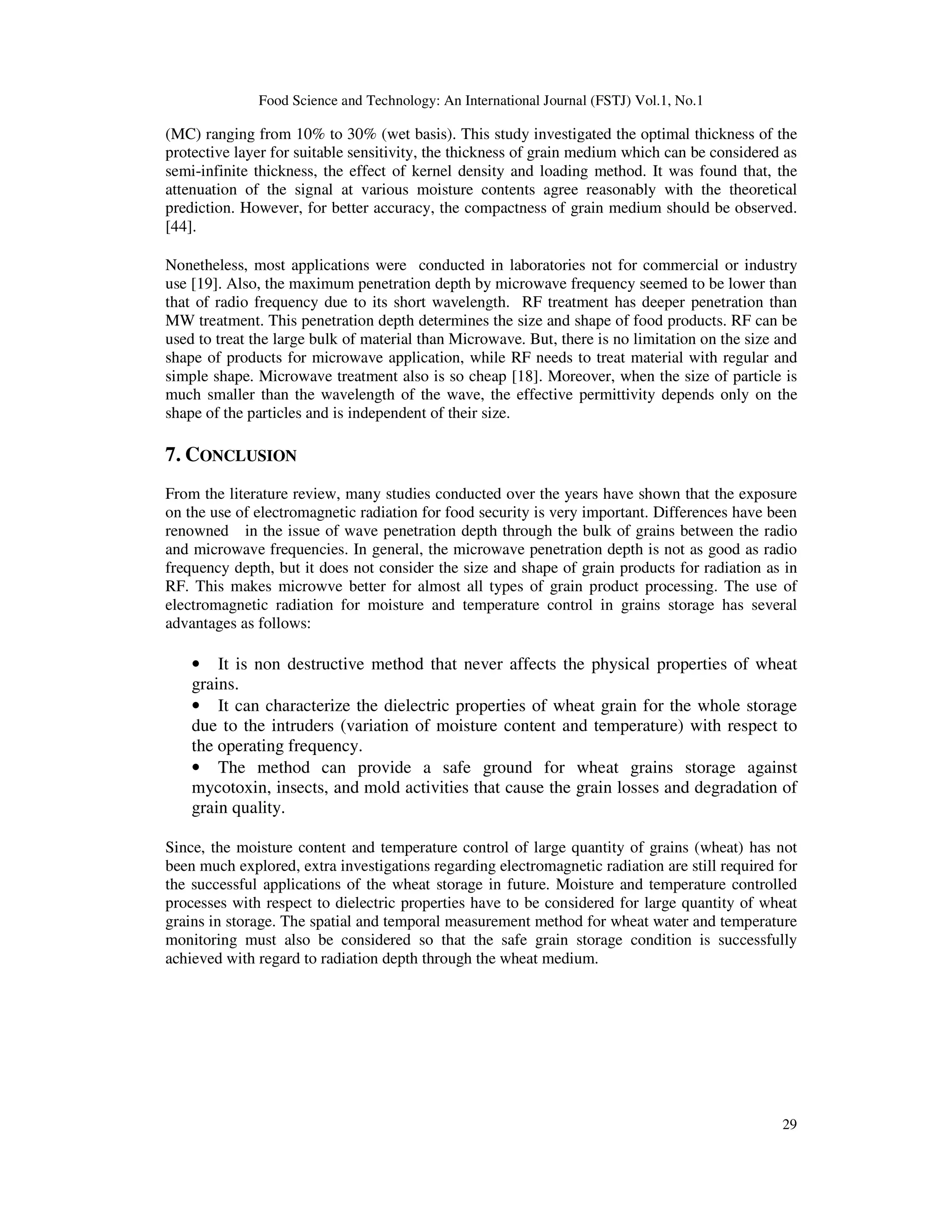 AN OVERVIEW OF ELECTROMAGNETIC RADIATION IN GRAIN CROPS | PDF