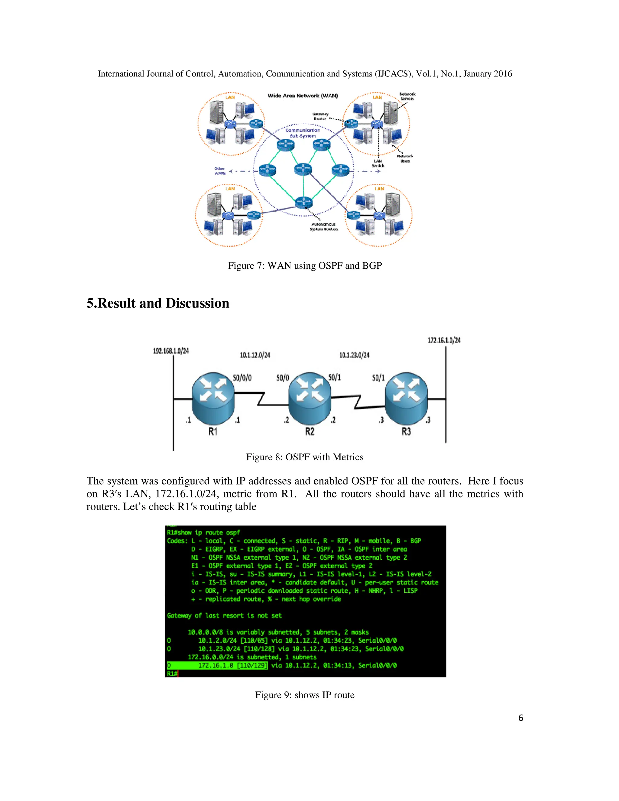 Optimal Performance Analysis Enabling OSPF and BGP in Internal and External WAN | PDF
