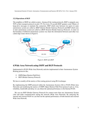 Optimal Performance Analysis Enabling OSPF and BGP in Internal and External WAN | PDF